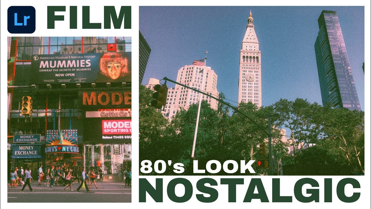Film Nostalgic (1) 80's Look | Lightroom Tutorial | Free Preset - YouTube