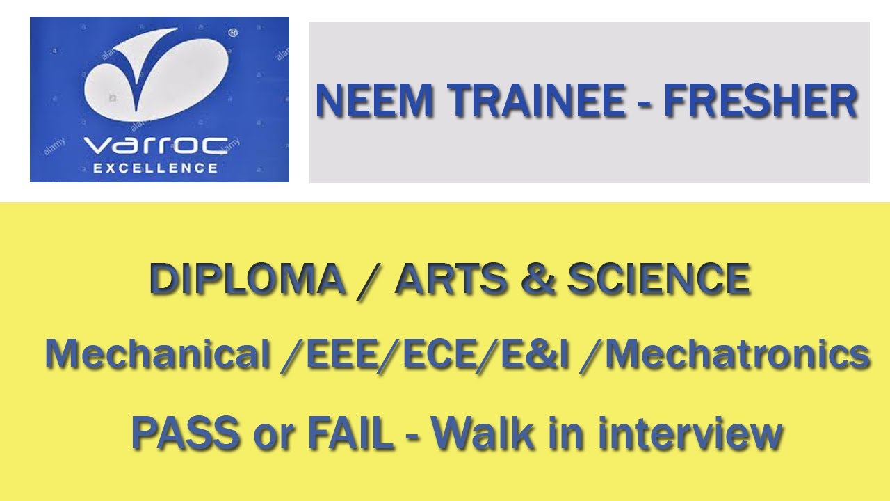NEEM TRAINEE - DIPLOMA / ARTS & SCIENCE. PASS & FAIL ATTEND.- SALARY ...