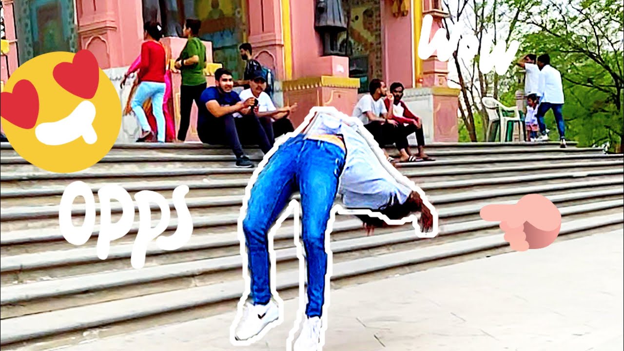 Crazy Flip Reaction On Public / Cute Girl Reaction - YouTube