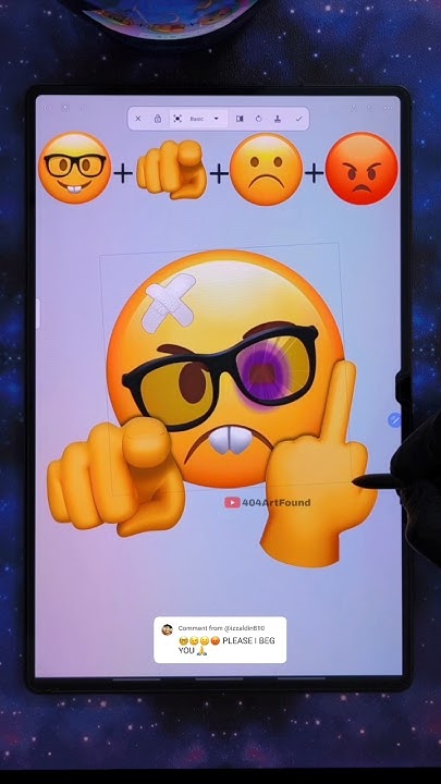 🤓👊☹️😡 emoji mixing #digitalart #emojichallenge #funny #shorts - YouTube