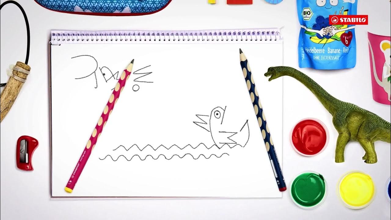 STABILO Grafitová tužka "Easygraph" - YouTube