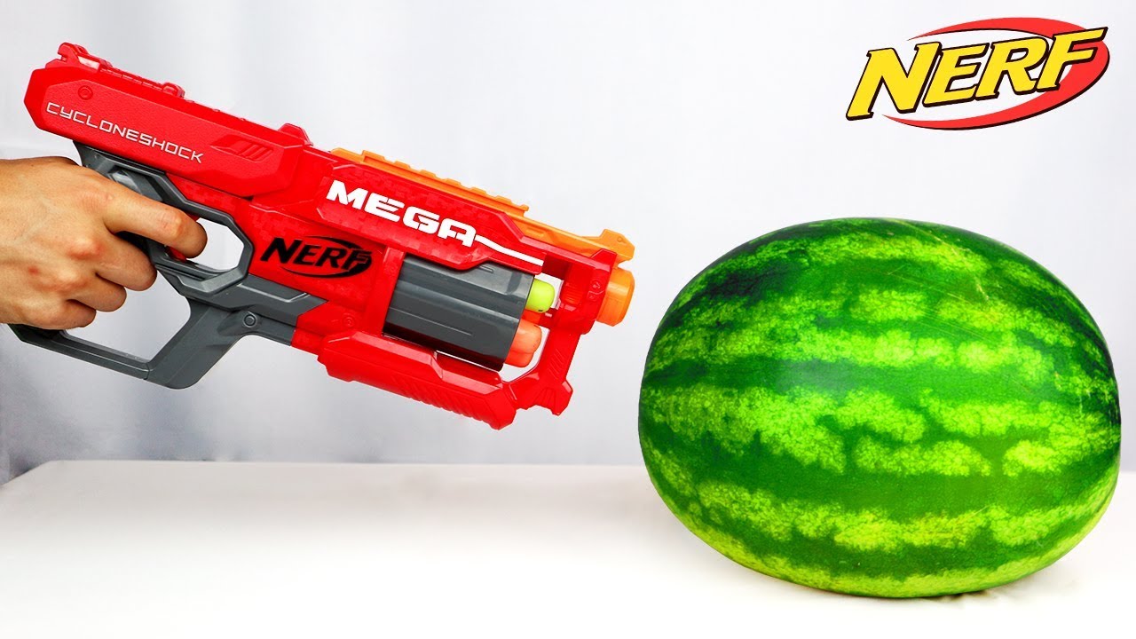 NERF MOD EXPLODES WATERMELON!! - YouTube