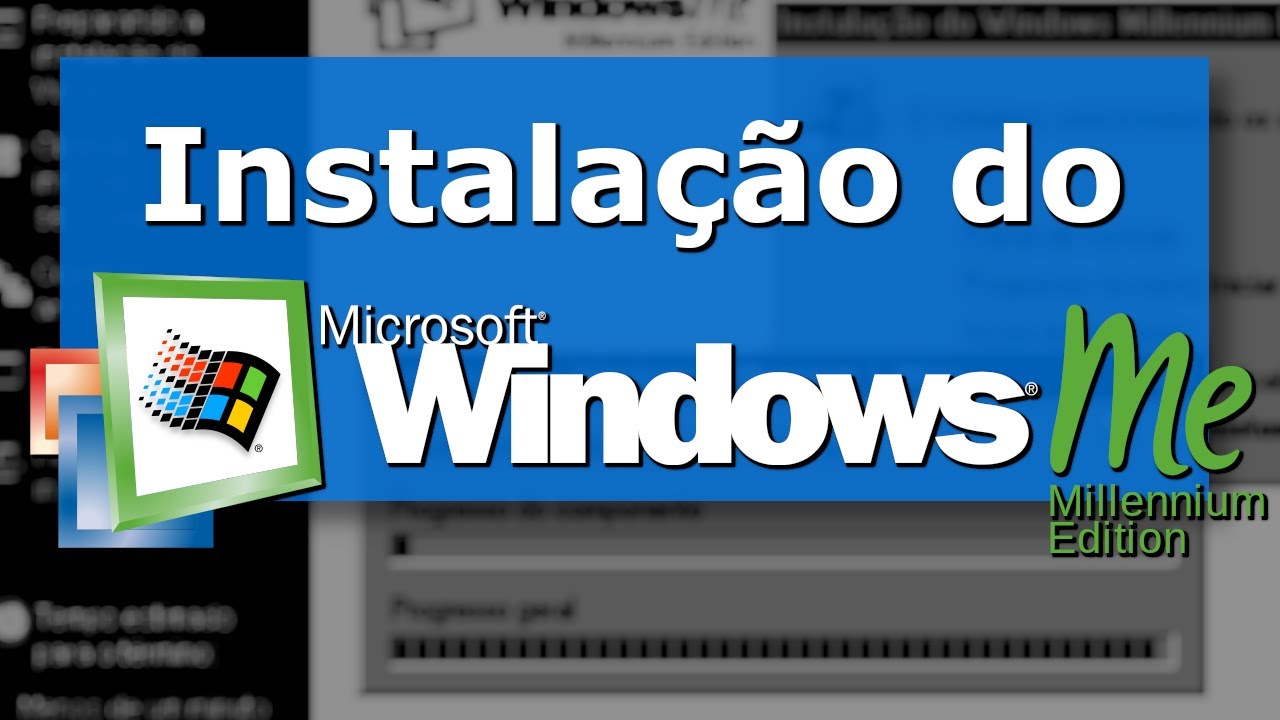 Instalação do Windows Millennium Edition em PT-BR - YouTube