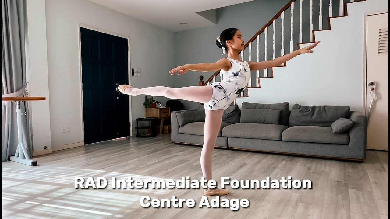 RAD Intermediate Foundation - Centre Adage - YouTube