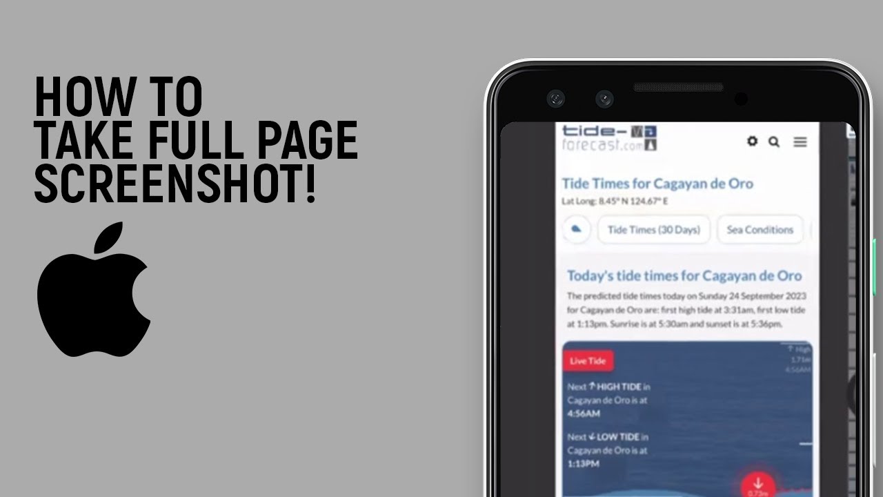 How To Take Full Page Screenshots On iOS 17 2023 [easy] - YouTube
