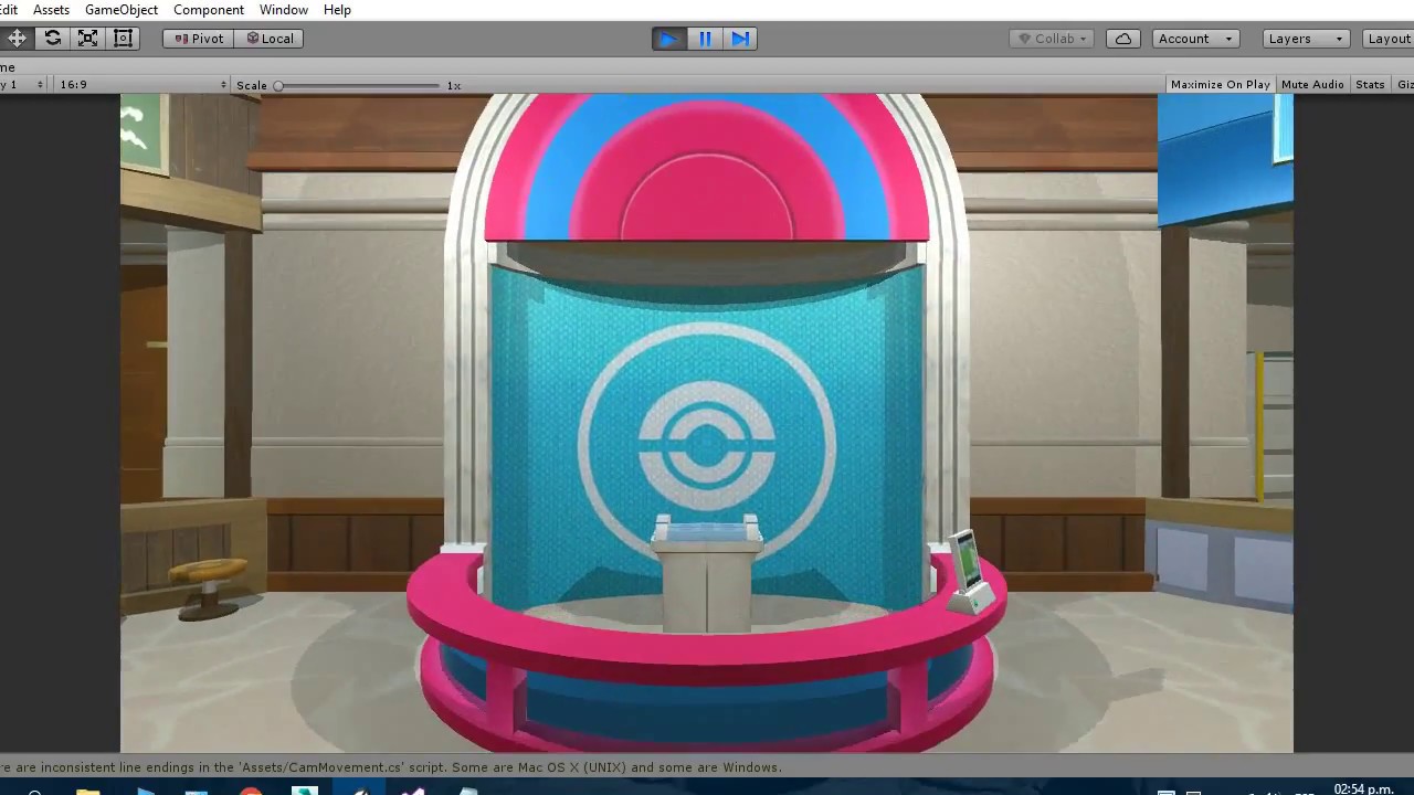 WIP Pokemon Center 3D Model - YouTube