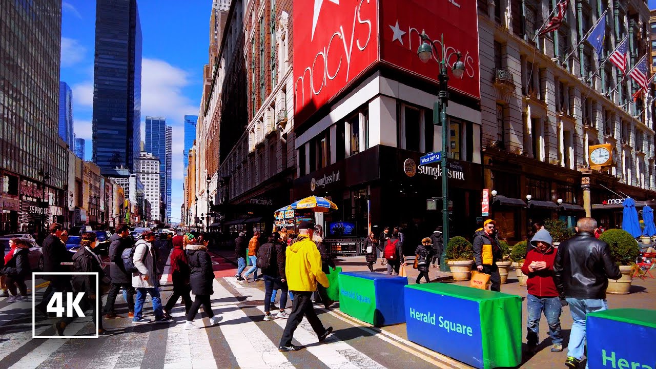 New York Walk 4k - Explore Manhattan on a Sunny Day - YouTube