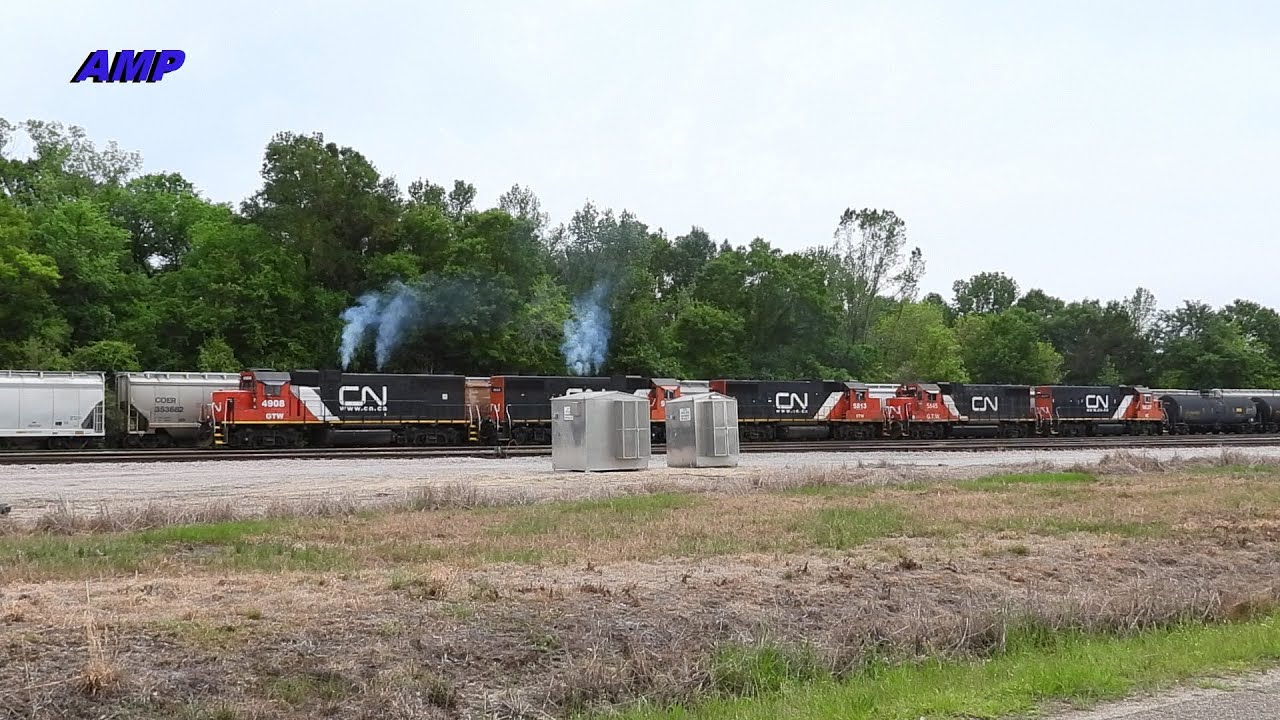 GTW 4908 IC 9608 | Canadian National GP38-2 Local - YouTube