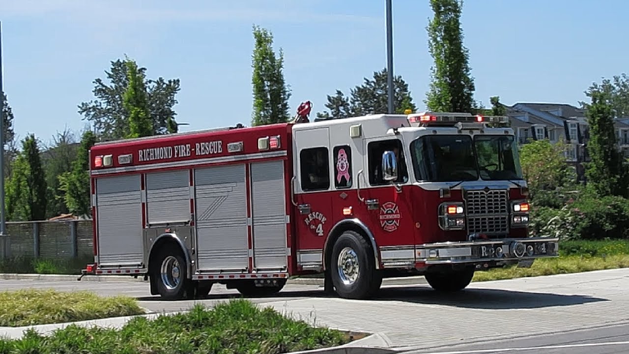 *RUMBLER* Richmond (BC) Fire Heavy Rescue Responding 列治文消防救助器材車緊急出動 ...
