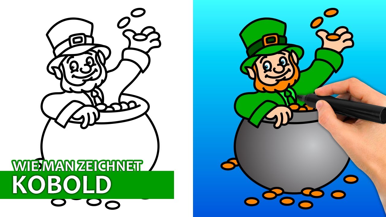 Wie Man Einen Kobold Zeichnet (Einfaches Zeichentutorial) - YouTube