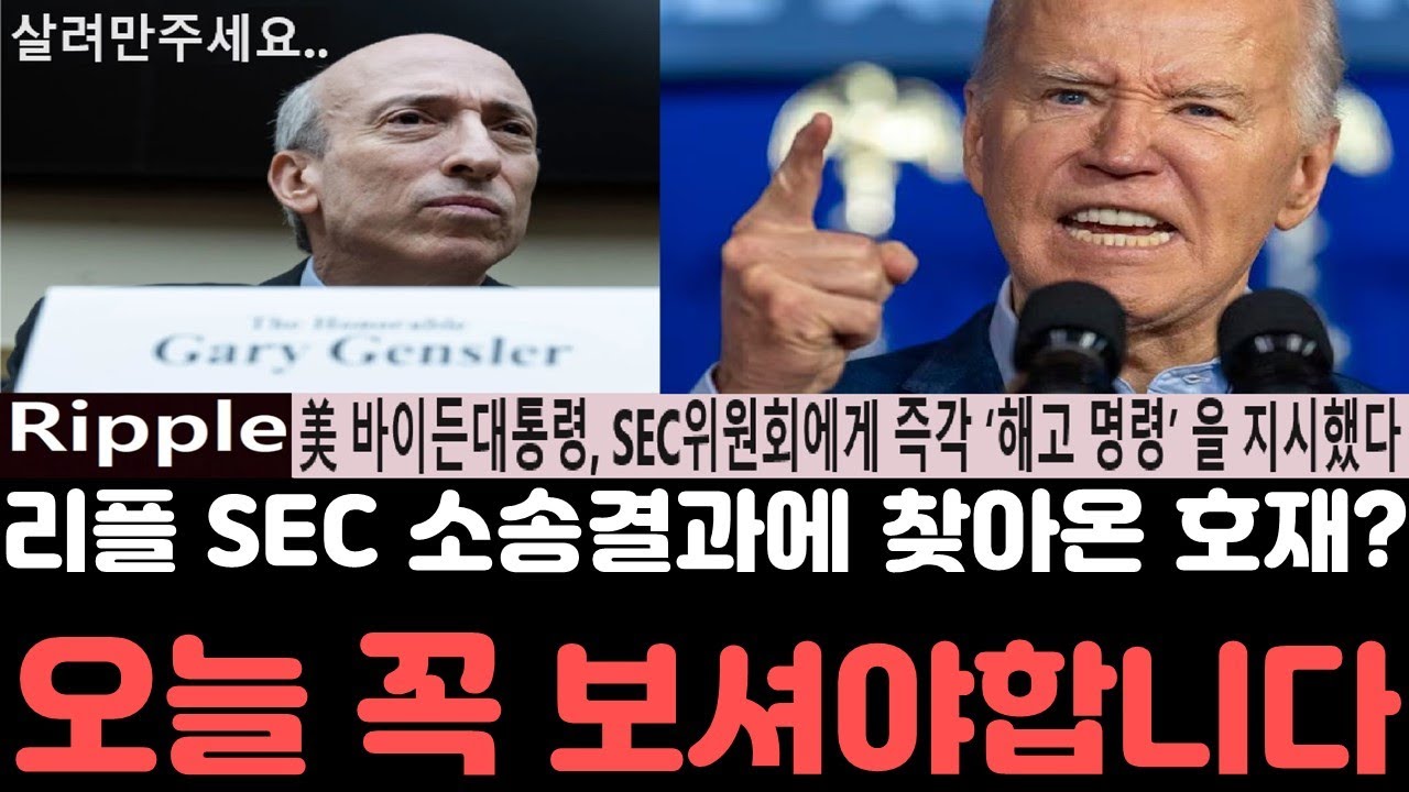 리플전망 리플 Xrp Sec 재판 소송결과에 뜻밖에 찾아온 소식 Sec측 해고명령 오늘 영상은 꼭 보셔야합니다 리플전망 리플호재 리플급등 리플코인 리플소송