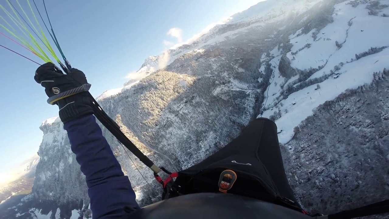 First flight with pod harness 12.11.16 - YouTube