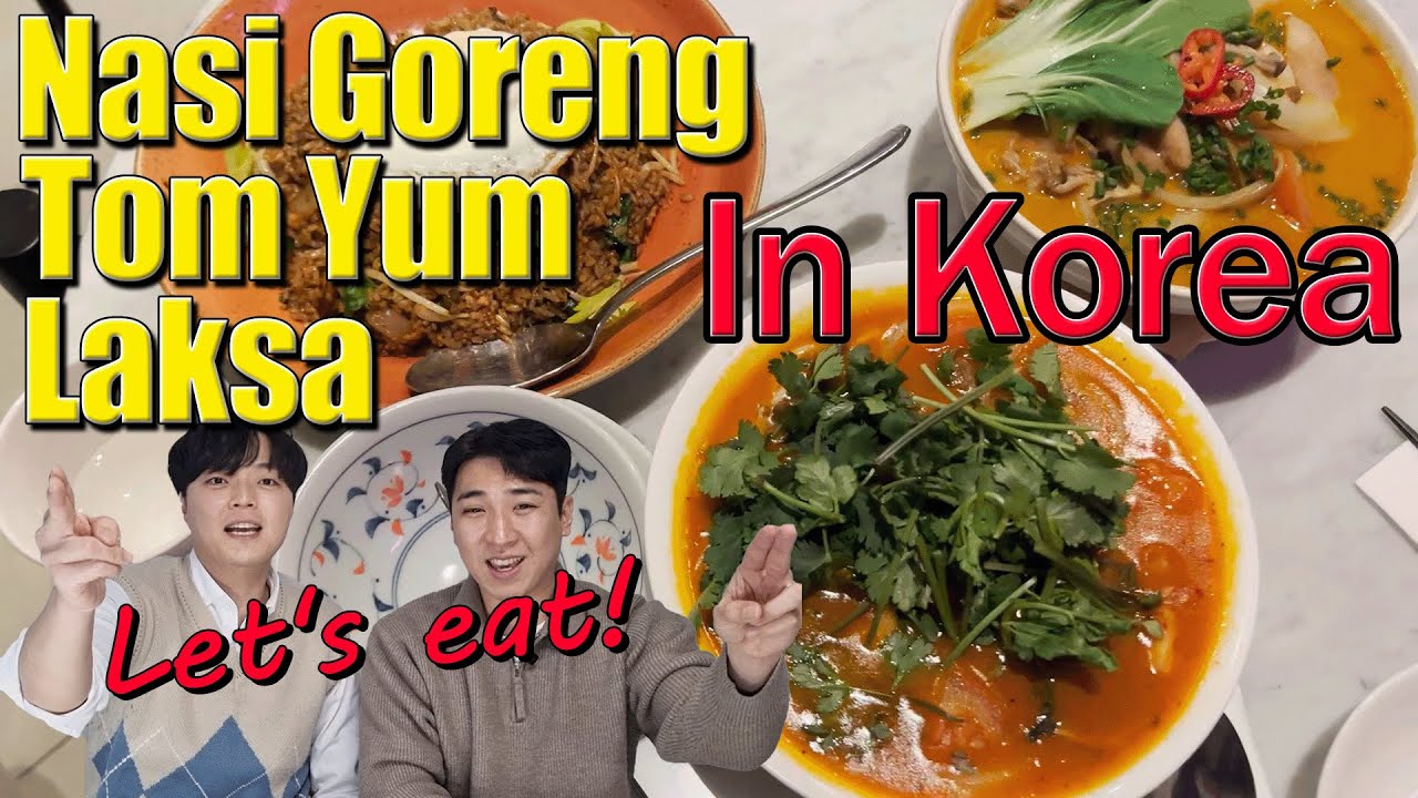 Try Asian food in Korea(Korean reaction men/SGwannabe) - YouTube