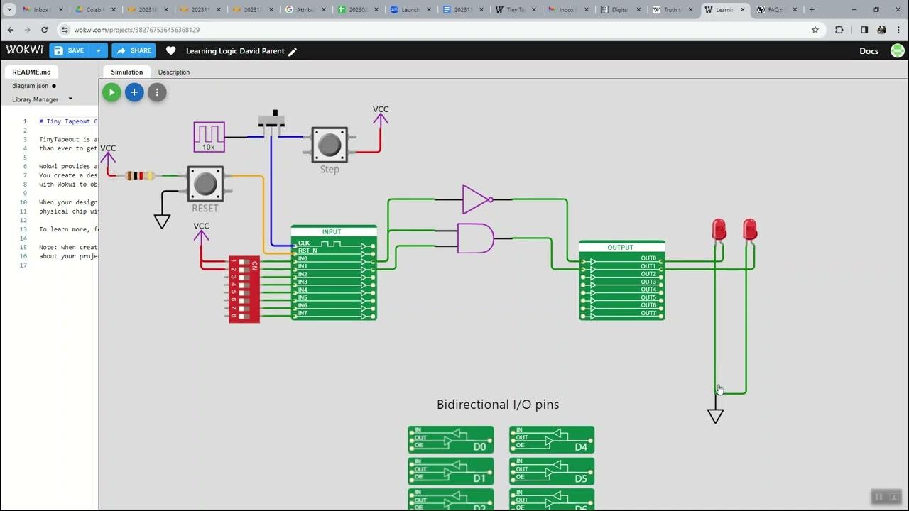 Editing a Wokwi Design to Show Various Logic Gates - YouTube