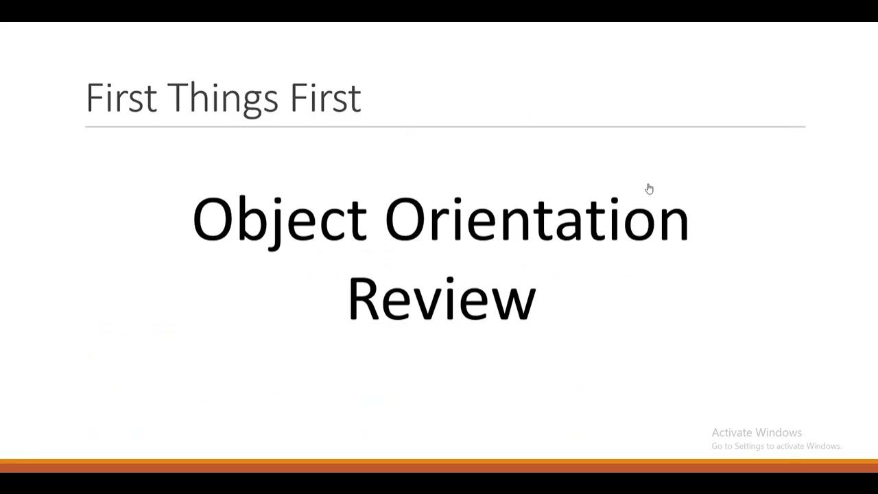 2 OOSD Object Oriented Revision Lecture - YouTube