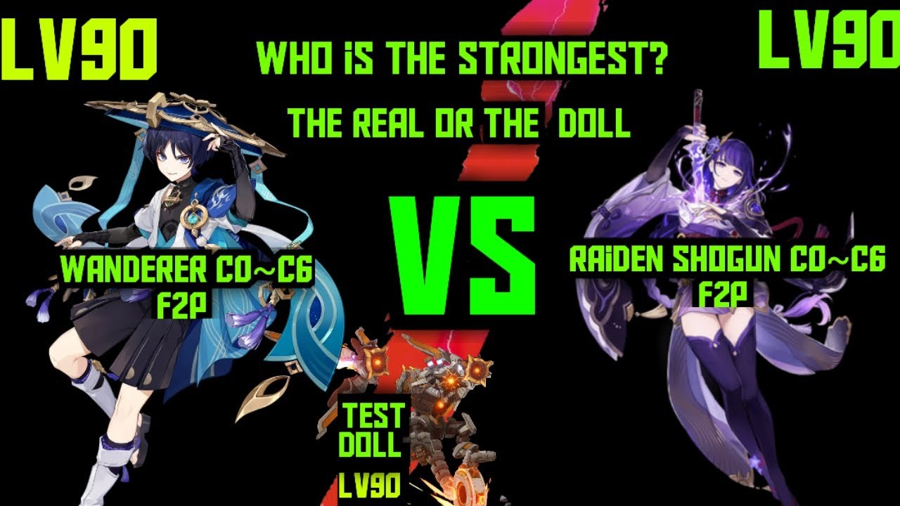 wanderer C0 vs raiden shogun C0 who is the strongest | genshin impact ...