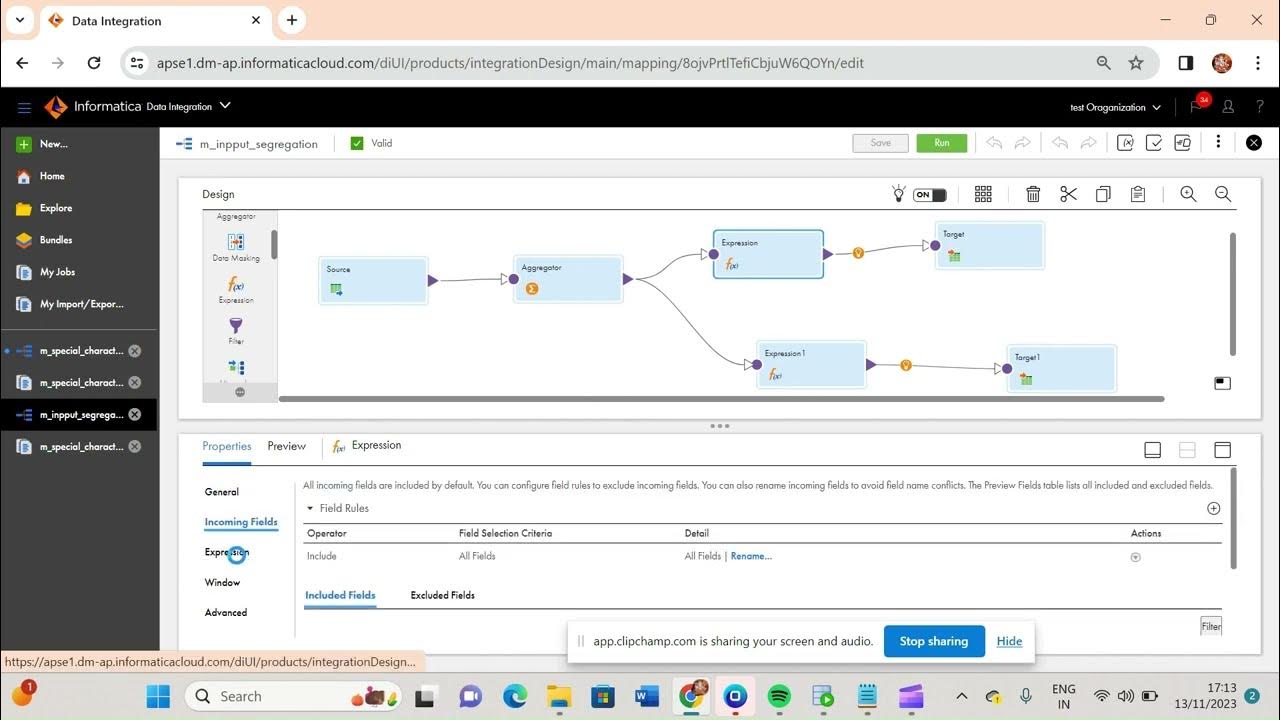 Informatica(IICS ) ;- Mapping to segregate records using aggregate transformation - YouTube