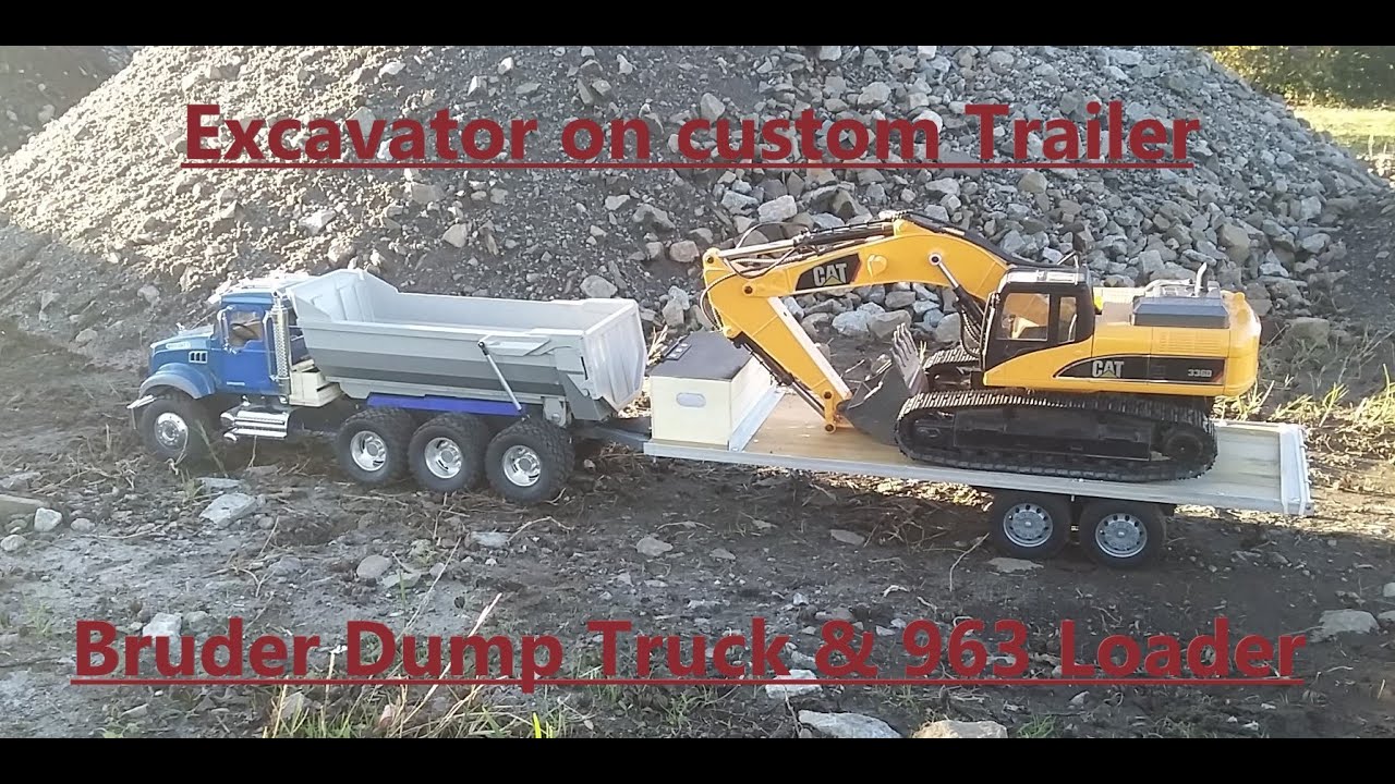 Bruder Conversion, 963 Loader, Huina Excavator. Savannah Job - YouTube