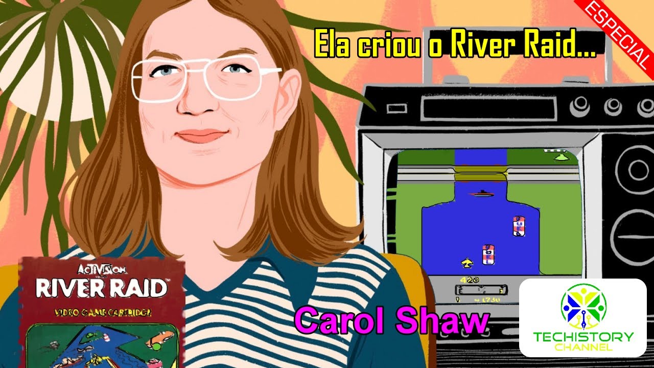 A Biografia de Carol Shaw, criadora do River Raid do Atari 2600 #atari #riverraid #carolshaw ...