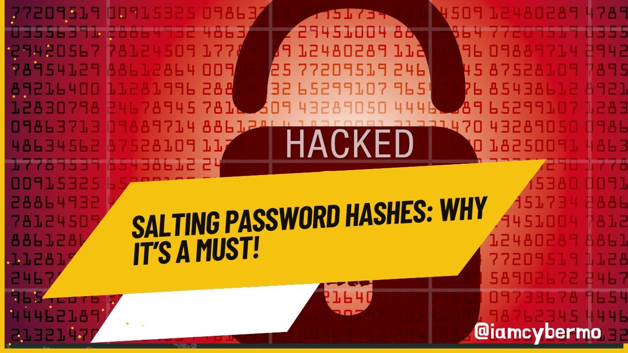 Why Salting Password Hashes Matters | Cybersecurity Demo & Hands-on Tutorial - YouTube