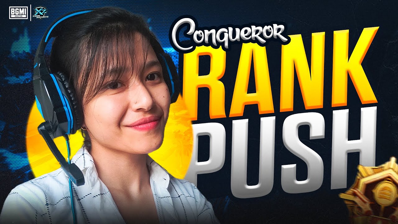CRY ARA HAI CONQUEROR PUSH | AMBIKA IS LIVE #bgmi #girlgamerlive #pubg ...