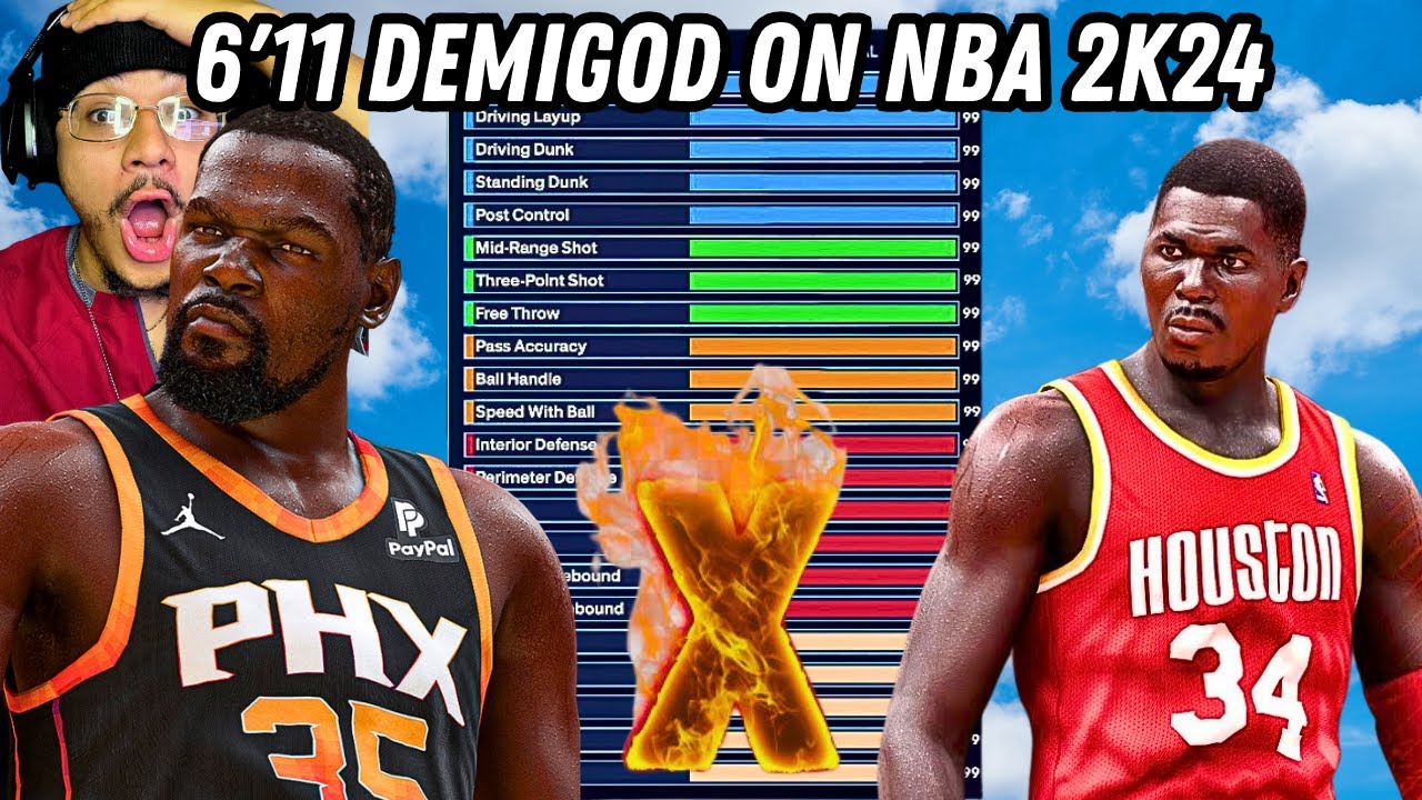 NBA 2K24 *GAMEBREAKING* 6'11 DEMIGOD BUILD !!!! - YouTube