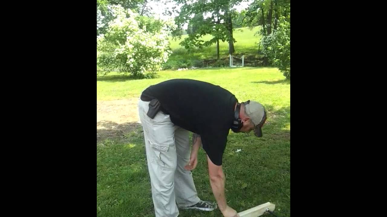 home made bump stick for pistol - YouTube