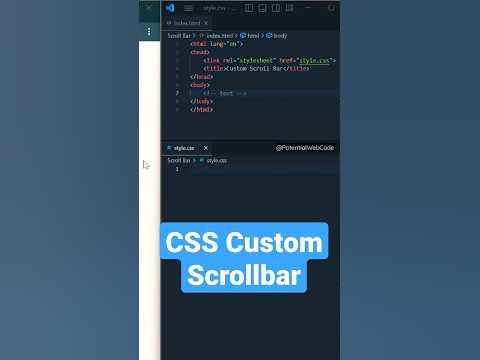 CSS Custom Scrollbar | CSS only #css #webdesign #shorts #scrollbar #tutorial #html #coding - YouTube