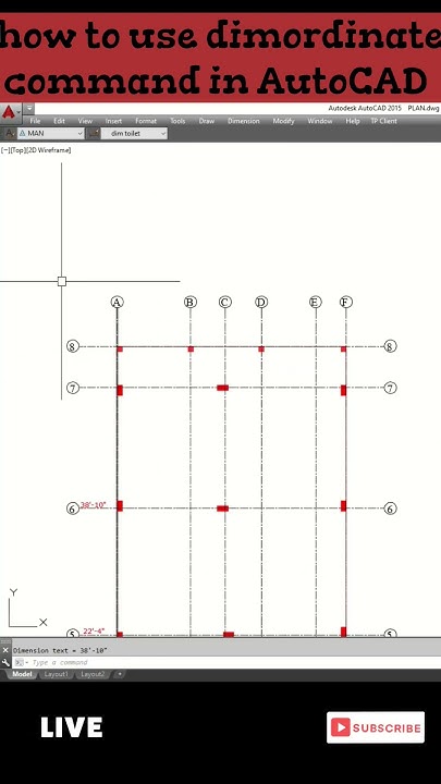 How to use ordinate dimension in autocad. #2023shorts. - YouTube