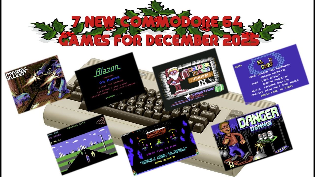 Commodore 64 - 7 Great New Games (December 2025) - YouTube