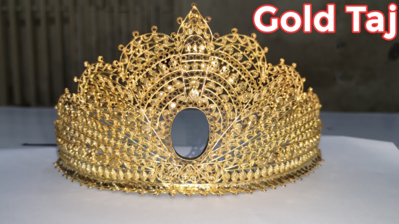 Latest Gold Tiara | Gold Taj | Sone ka Taj | Gold ka Taj | Gold Crown ...