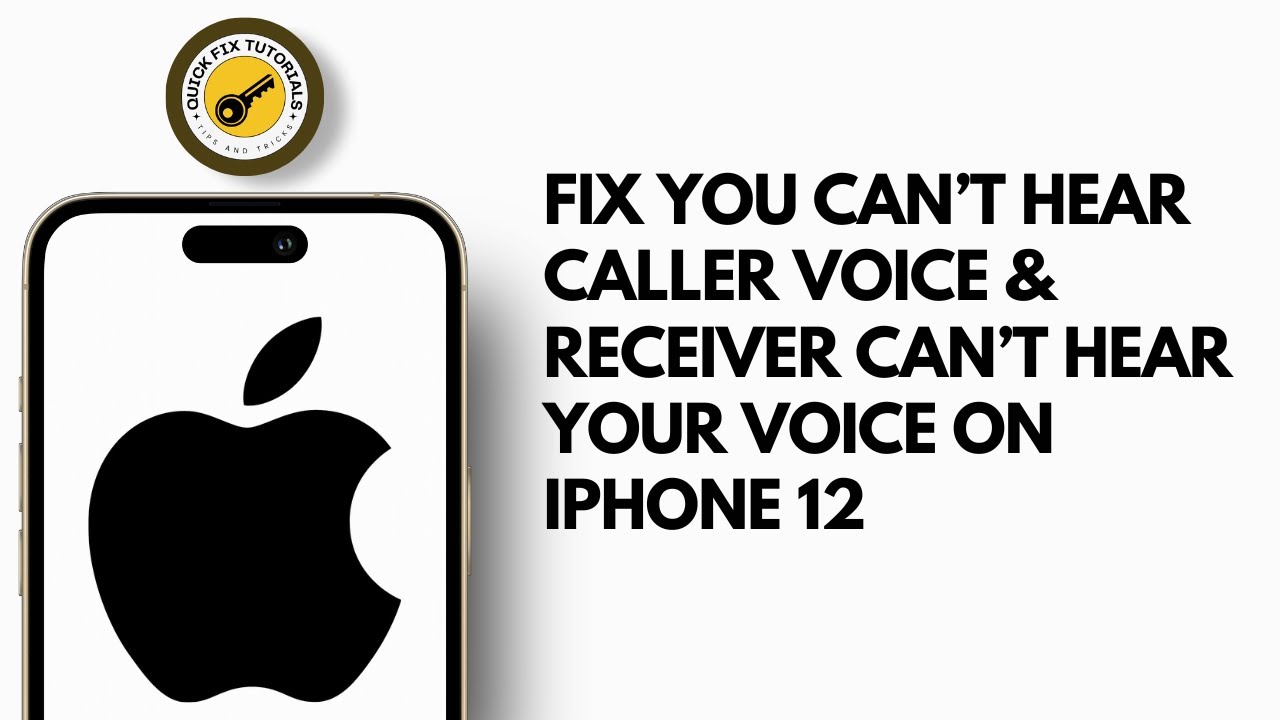 How to Fix You can’t hear Caller Voice & Receiver Can’t Hear your Voice ...