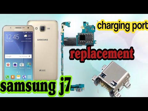 samsung j7 charging port replacement - YouTube