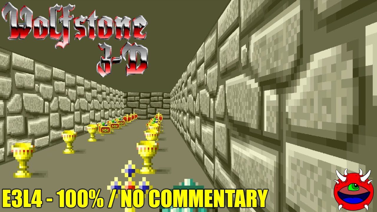 Wolfstone 3D (ECWolf) - E3L4 - 100% No Commentary - YouTube