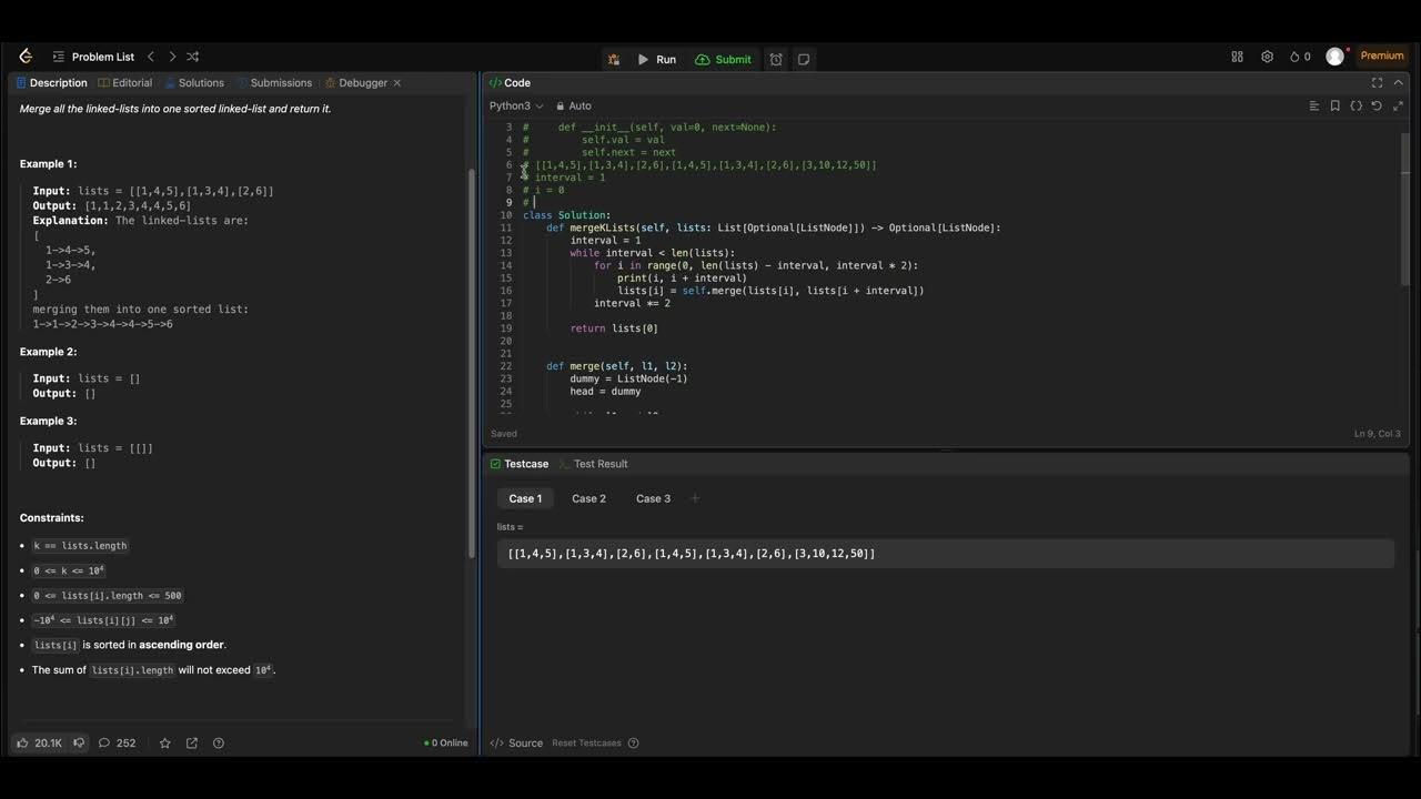 Merge K Sorted Lists - Leetcode #23 - YouTube