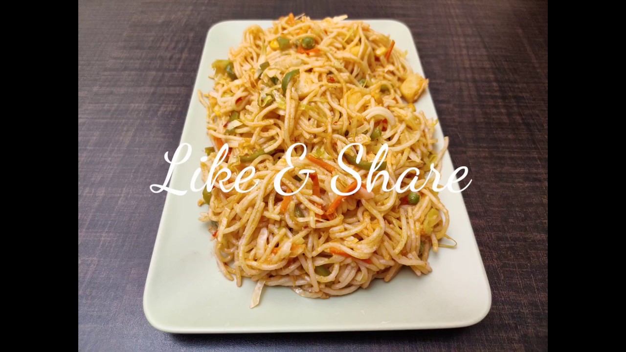Vegetable Noodles | Chinese Noodles | Homemade Quick & Easy Recipe ...