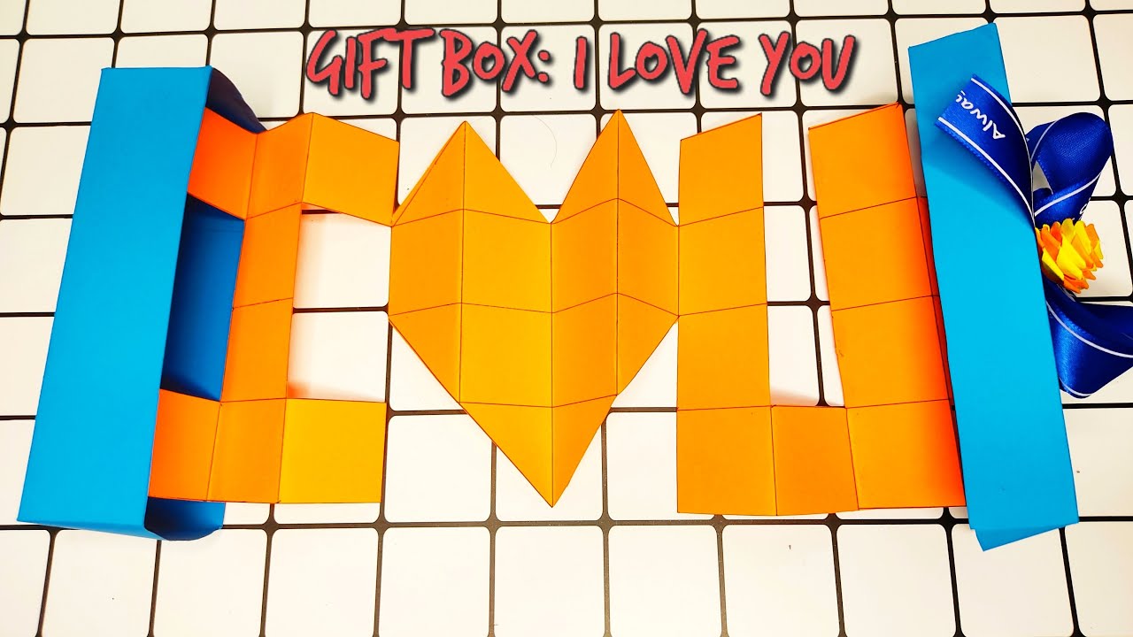 Make cards and gift boxes out of paper to give to friends - YouTube