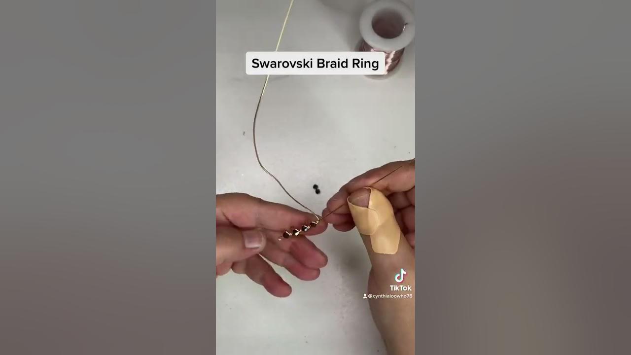 Crystal Braid Ring with 1 wire - YouTube