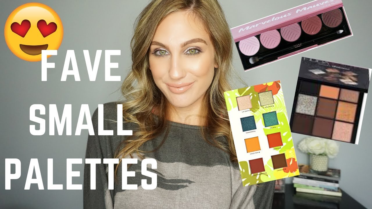 MY FAVORITE SMALL EYESHADOW PALETTES │ MINI PALETTES - YouTube