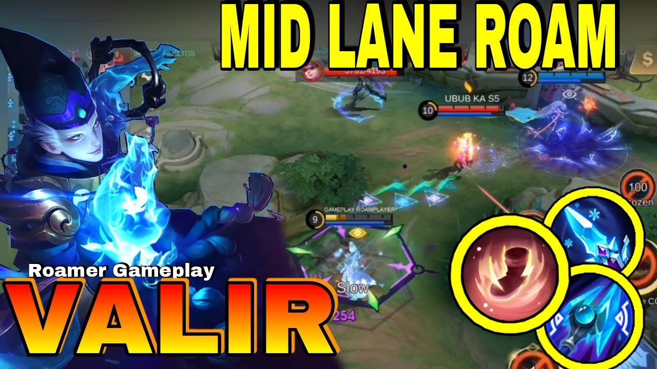 Mid Lane with Roam | Best Support Hero - Roamer Valir Gameplay ~ MLBB ...