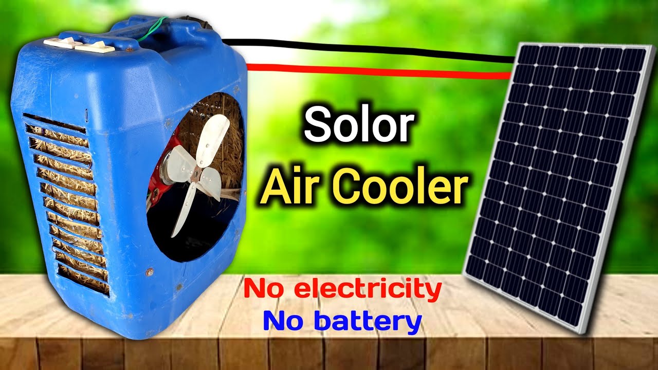 Solar Cooler Kaise Banaye | How To Make Solar Air Cooler At Home ...