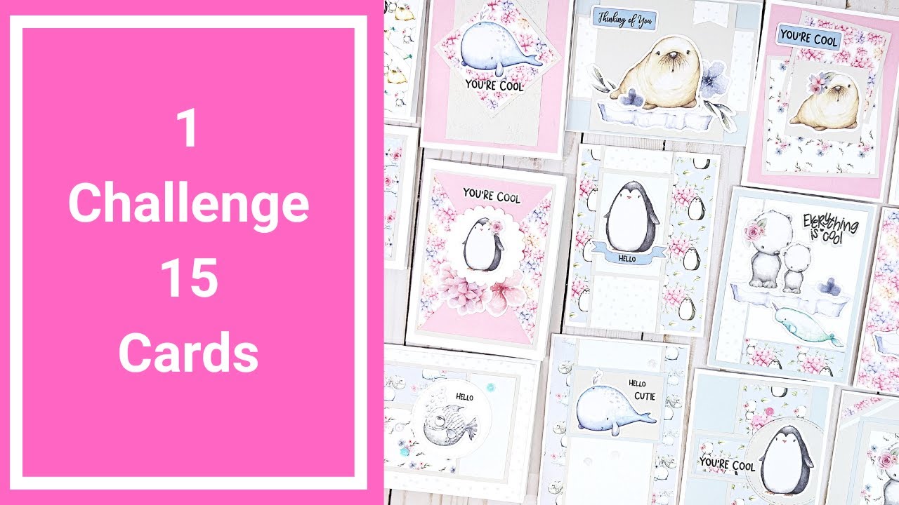 Making 15 Cards with Kendra's Card Challenge 13 and the Not 2 Shabby ...
