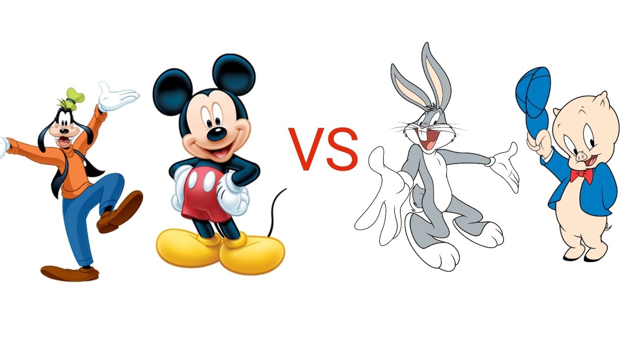 mugen mickey mouse & goofy vs bugs bunny & porky pig - YouTube