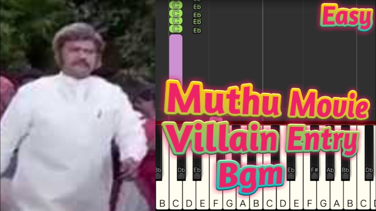 Muthu Villain Entry Bgm | Radha Ravi | Rajini | AR Rahman | Synthesia ...