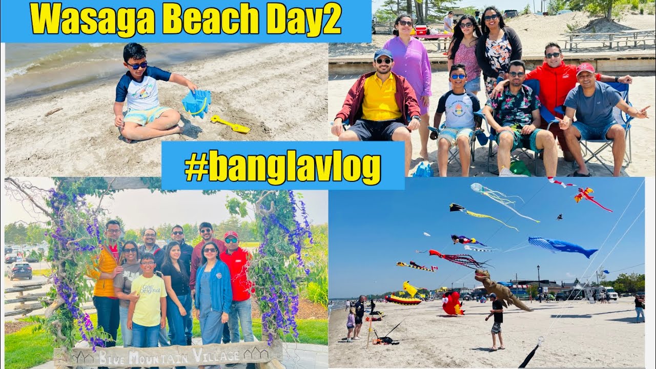 Wasaga beach Day 2 . world's longest freshwater beach - YouTube