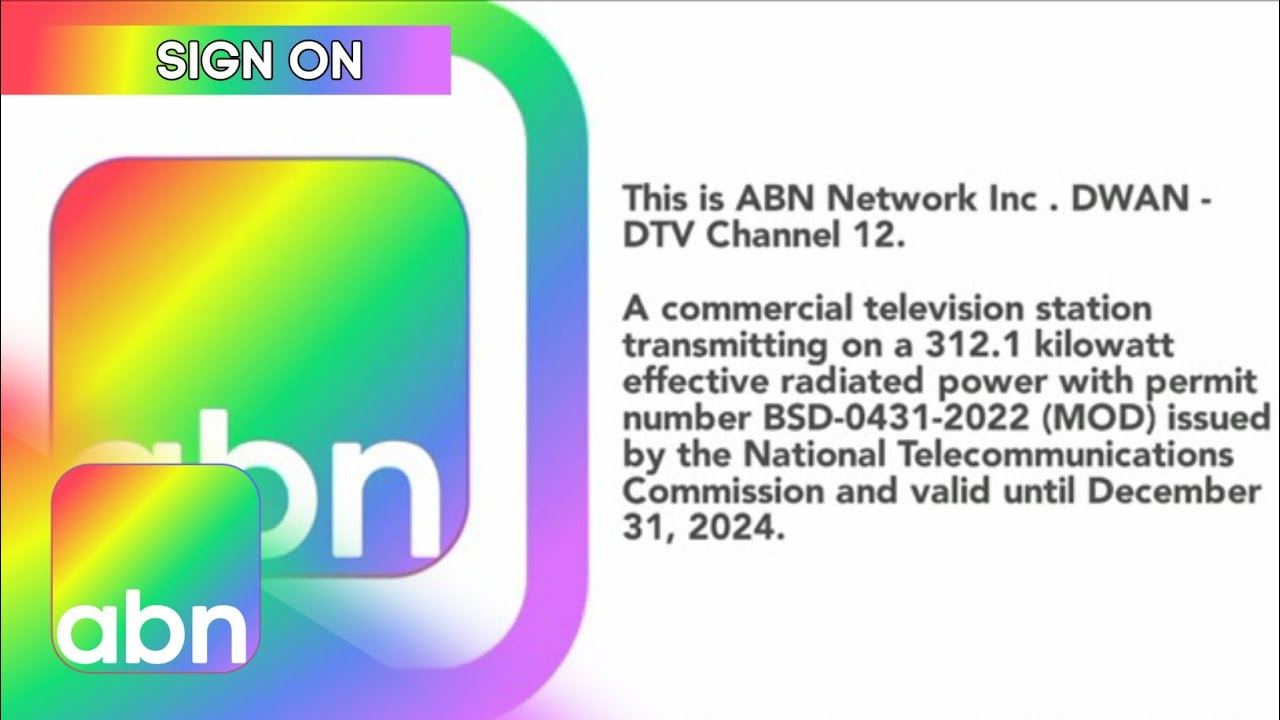 ABN Network PH - Updated Sign On (Digital Feed) (Aircheck August 22 ...