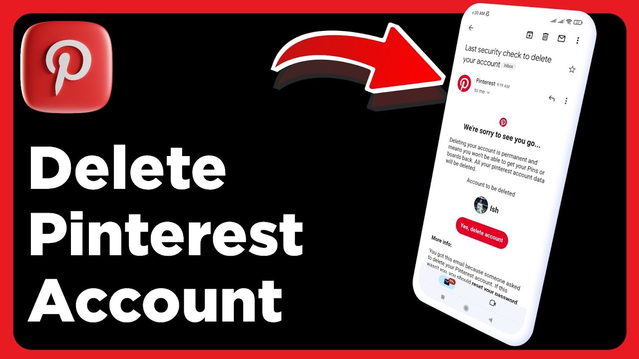How To Delete Pinterest Account (2023) - YouTube