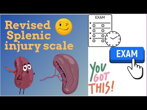 Splenic injury scale -AAST 2018 revision - YouTube