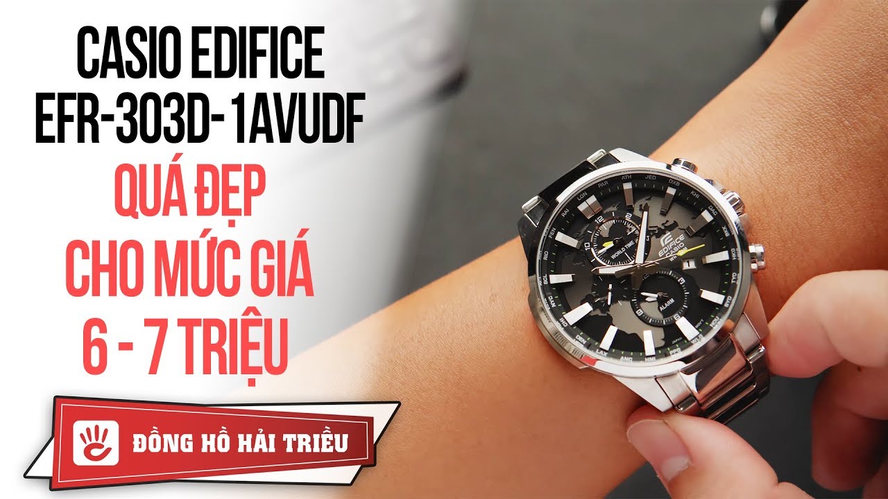 Review đồng hồ Casio Edifice world time cực đẹp dưới 7 triệu - YouTube