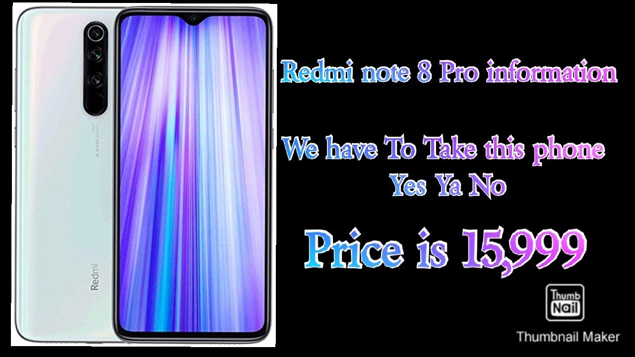 Redmi note 8 Pro information - YouTube